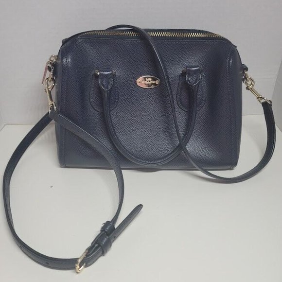 Coach | Bags | Coach Crossgrain Leather Mini Bennett Satchel Crossbody ...